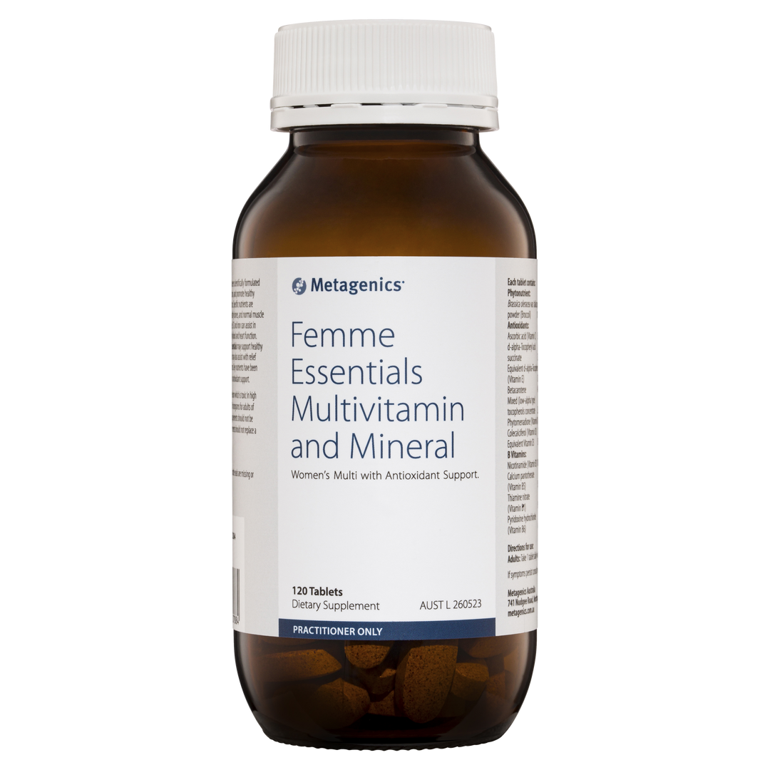 Metagenics Femme Essentials Multivitamin And Mineral 120 Tablets Mt
